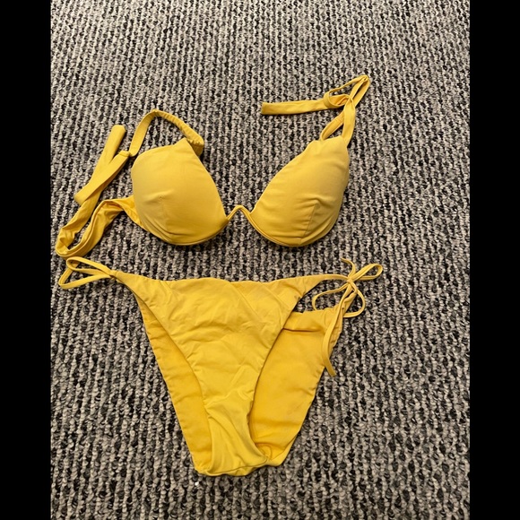 calzedonia | Swim | Calzedonia Yellow Underwire Bikini Medium | Poshmark